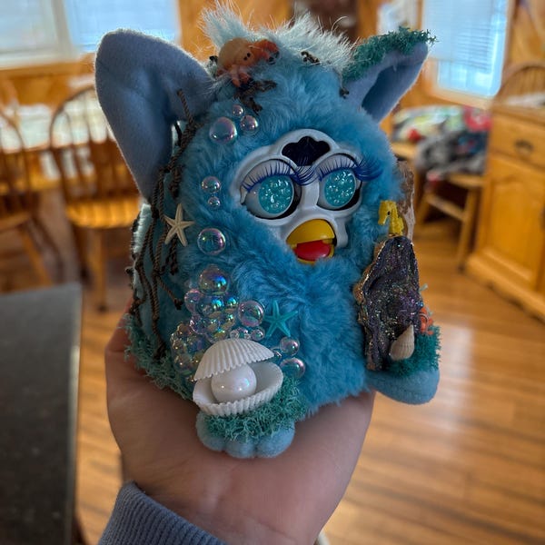 Custom Pink Mermaid Furby Non Working for Display - Etsy