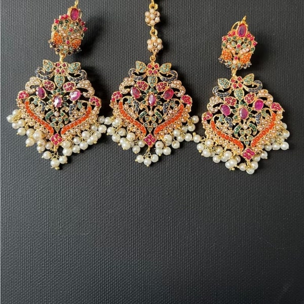 Heeramandi Style Kundan Hath Panja / Hand Bracelet Single - Etsy