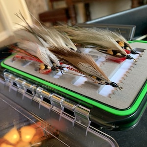 Red Grey Ghost Streamer Fishing Fly Hand-tied Flies Trout Flies ...