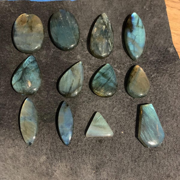 Natural LABRADORITE CABOCHON Multifire Wholesale Labradorite Gemstone ...