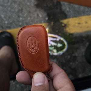 Ferrari Covered Leather Key Fob Case 458 296 GTB Portofino Roma SF90 ...