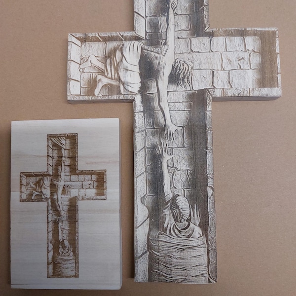 Digital Design File - Cross Well - Glowforge - Laser Ready - Engrave ...