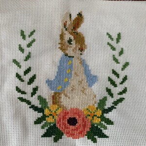 Beatrix potter birth sampler cross stitch pattern Peter | Etsy