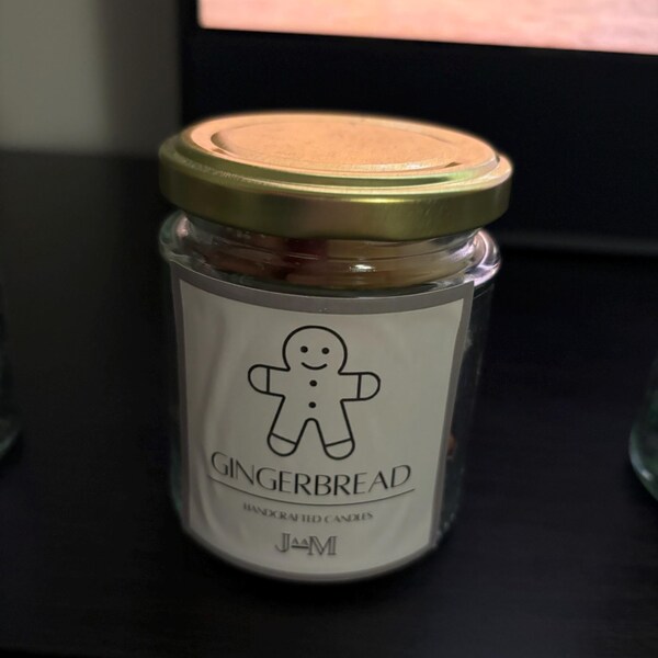 Gingerbread Candle. Candle. Candle Gift. Christmas Candle. Gingerbread ...