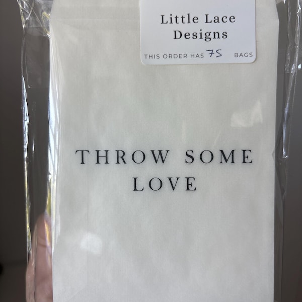 Confetti Bag Wedding | Biodegradable Glassine Bags | Wedding Favours ...