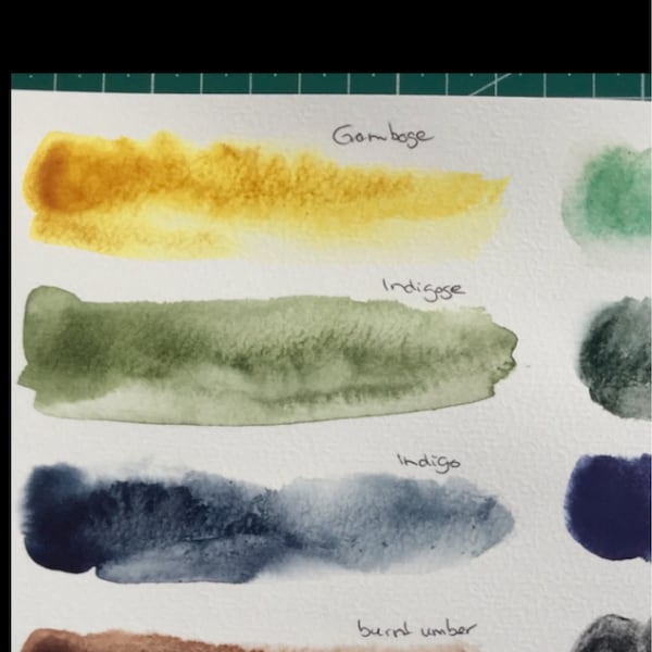 Handmade Watercolor - Gamboge - for Painting, Calligraphy, and ...