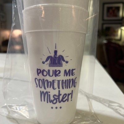 Hand Lettered Cups, Personalized, Monogrammed, Custom, Party, Foam ...