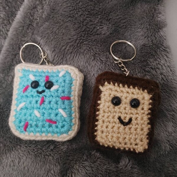 Toaster Pastry Keychain PDF Crochet Pattern - Etsy