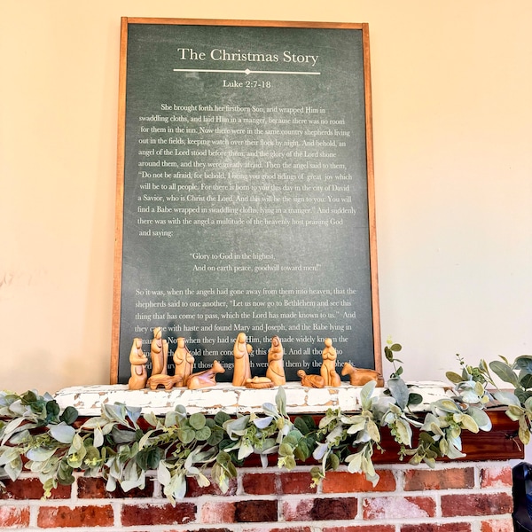 The Christmas Story Sign | Christmas Wood Sign | Holiday Signs | Book ...