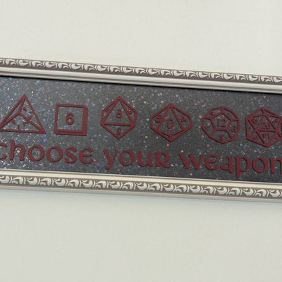 Choose Your Weapon Svg, D20 Svg, D20 Shirt, Weapon Svg, D&D Svg ...