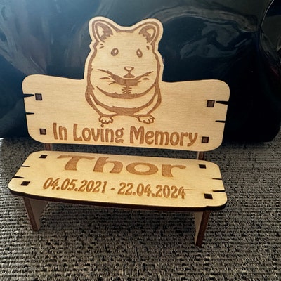 In Loving Memory Memorial Bench With Love Heart - Etsy