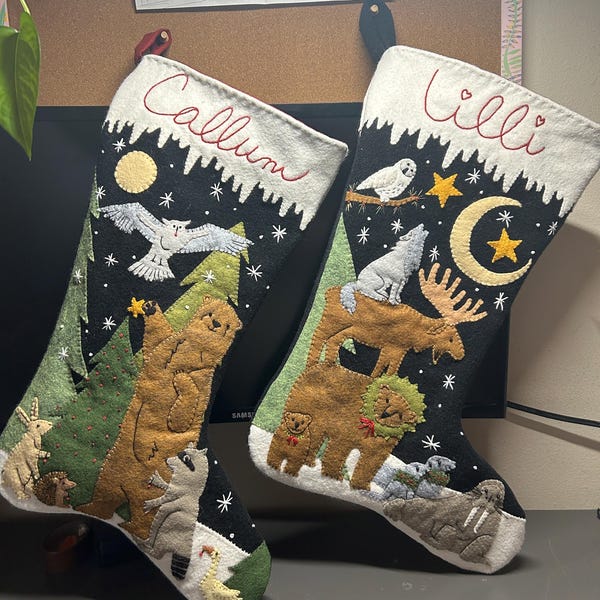 DIY KIT - Yuletide From the Yukon Stocking Christmas Stocking by ...