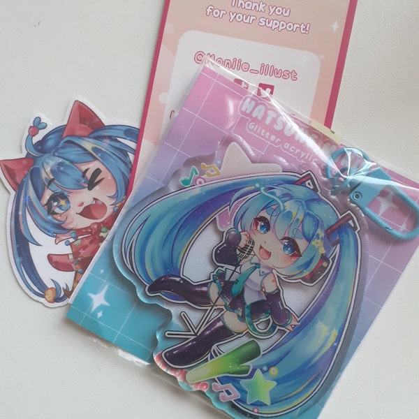 VOCALOID Charms || Miku, Rin, Len, Gumi Keychains - Etsy