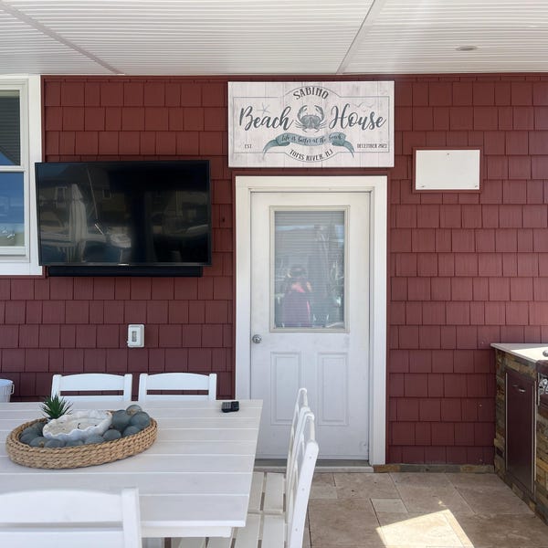 Custom Beach House Sign, Family Beach House Sign, Beach House Decor ...