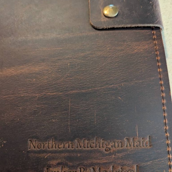 Leather Journal Personalized, Lined Paper Leather Bound Notebook ...