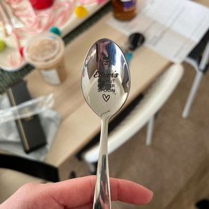 Emergency Ice Cream Spoon-personalized Engraved Etched | Etsy
