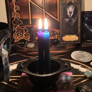 Frankincense Light Blue Spell Candles, 5 Aqua Blue Chime Candles, Witch ...