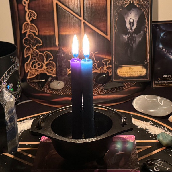 Frankincense Light Blue Spell Candles, 5" Aqua Blue Chime Candles ...