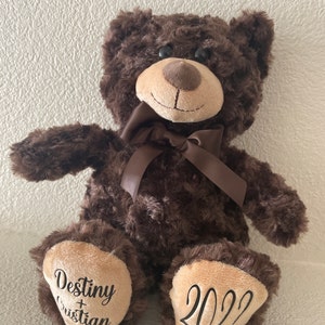 Personalized Teddy Bears-stuffed Bear-my First Teddy - Etsy