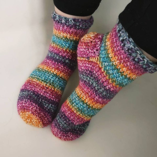 CROCHET PATTERN + VIDEO Felici Beginner Crochet Sock Pattern, Easy to ...