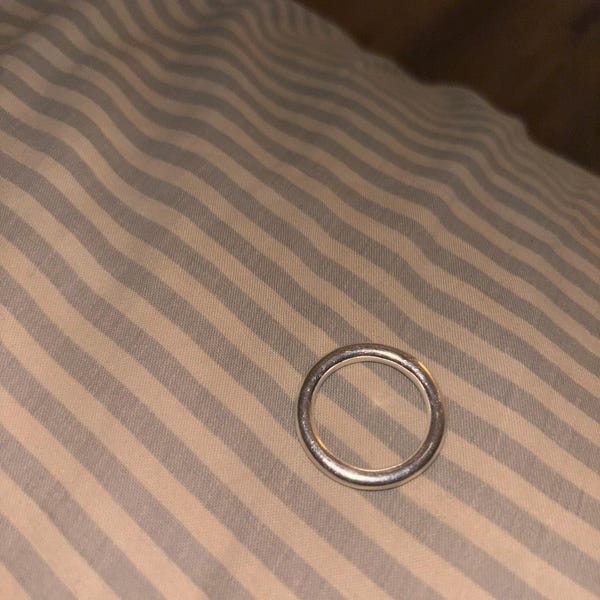 925 Sterling Silver Thick Stacking Ring: Handmade Minimalist Band - Etsy