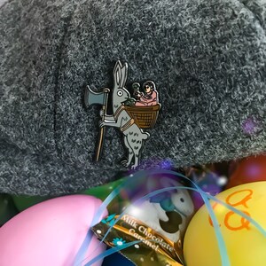 38mm Sword Rabbit Hard Enamel Pin | Etsy