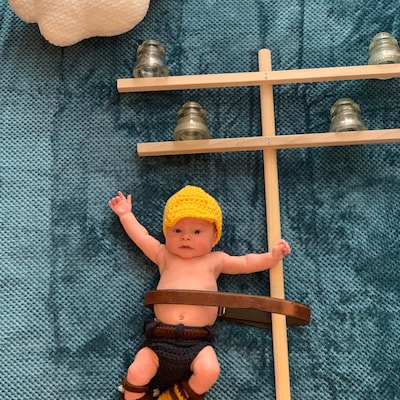 Crochet Baby Lineman Set/newborn Photo Prop/photography Prop/baby ...