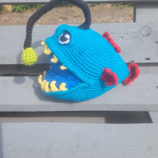 CROCHET PATTERN Angus the Anglerfish Crochet Amigurumi Stuffed Fish ...