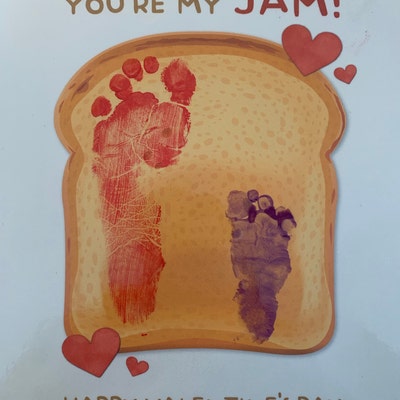 You're My Jam / Happy Valentine's Day / Footprint Handprint DIY Craft ...