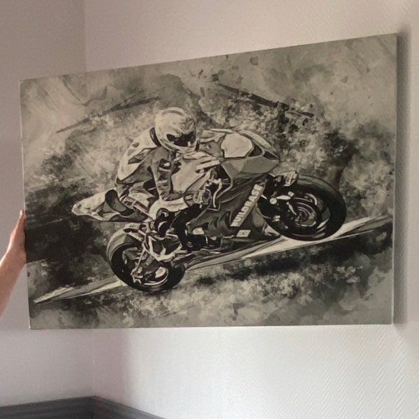 Engine Canvas, Motor Wall Art, Auto Mechanic Gift, Auto Repair Shop ...