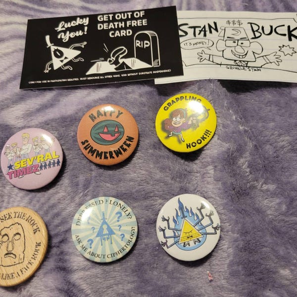 Bill Cipher Inspired Buttons - Etsy