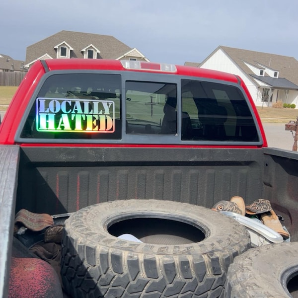 LOCALLY HATED - Oil Slick Vinyl Decal Banner | JDM Street Racing Turbo ...