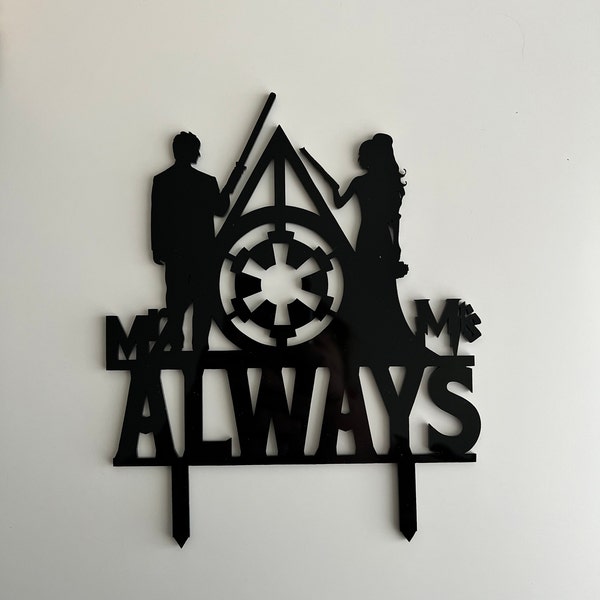 Jedi and Mage Always Wedding Cake Topper - Etsy