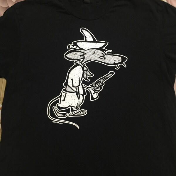 Strapped Slowpoke Rodriguez on Black Tee - Etsy