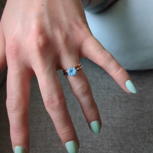 2.55cts Alexandrite Gemstone Engagement Ring, Alex Stone Ring, Bridal ...