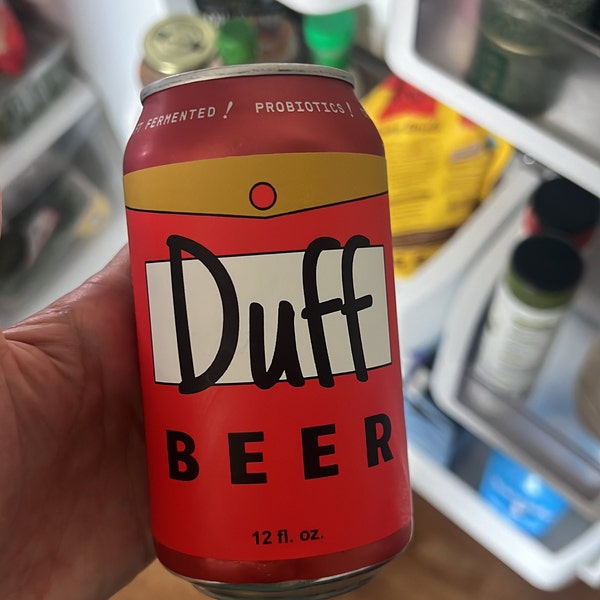 Duff Beer Label | Simpsons Beer Label | Home Brew Beer Label | Funny ...