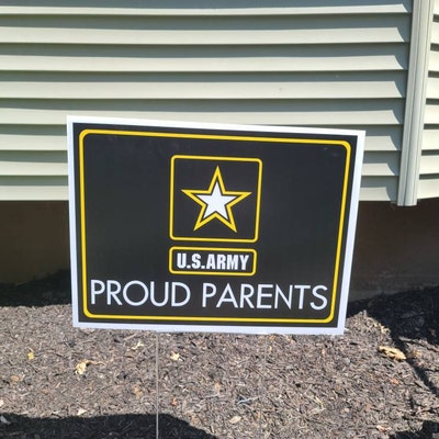 Proud Army Parents Yard Sign 18x24 With Stake Fast Free Shipping - Etsy