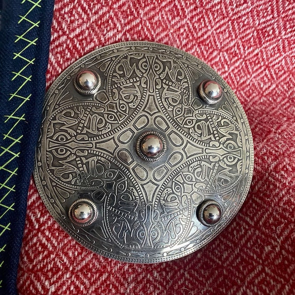 Anglo Saxon Strickland Disc Brooch - Etsy
