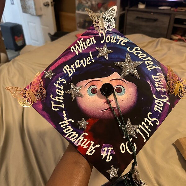 Grad Cap Topper Graduation Gift Tassel Custom Grad Quote Grad Cap ...