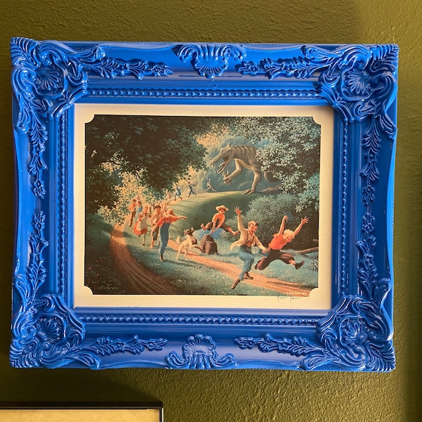 8" by 10" Print, "monster Eating Children" Altered Thrift Store Art - Etsy