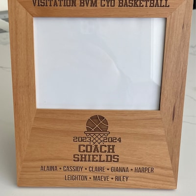 Personalized Basketball Coach Picture Frame, Basketball Coach Picture ...