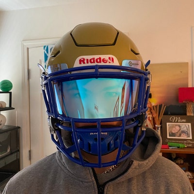 Precision Football Helmet Visor, Mirror Chrome - Etsy