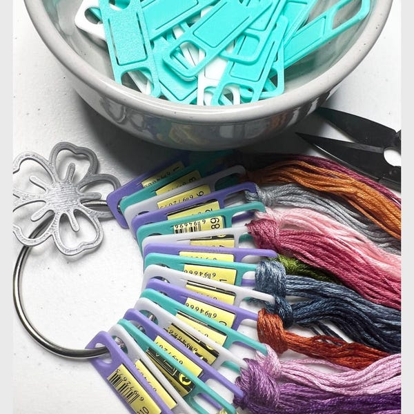 MIDI Floss Thread Drops With Label Tag Slot | Cross Stitch, Embroidery ...