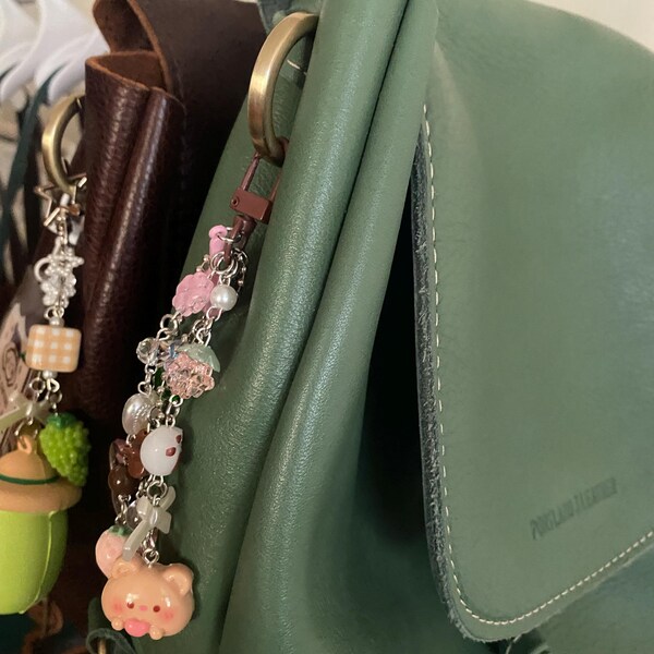 Mini Snack Keychains, Strawberry Peach, Puppy Pastel Charm, Japanese ...