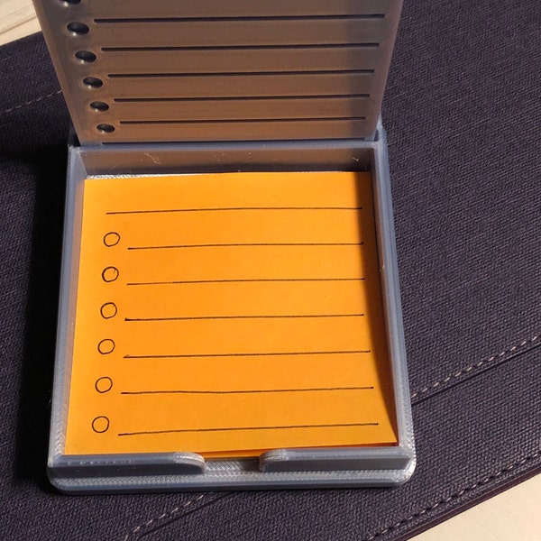 Sticky Note Stencils With Holder/3x3 Sticky Note Holder/desk Organizer ...