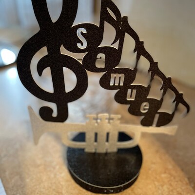 Personalized Music Note Centerpiece Table Decoration Birthday Party ...
