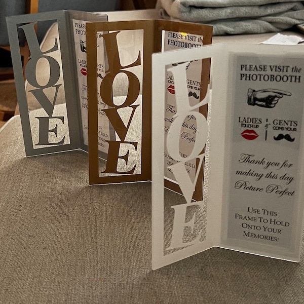 Photo Booth Frame, 2x6, Love Photo Booth Frame With Photo Booth Insert ...