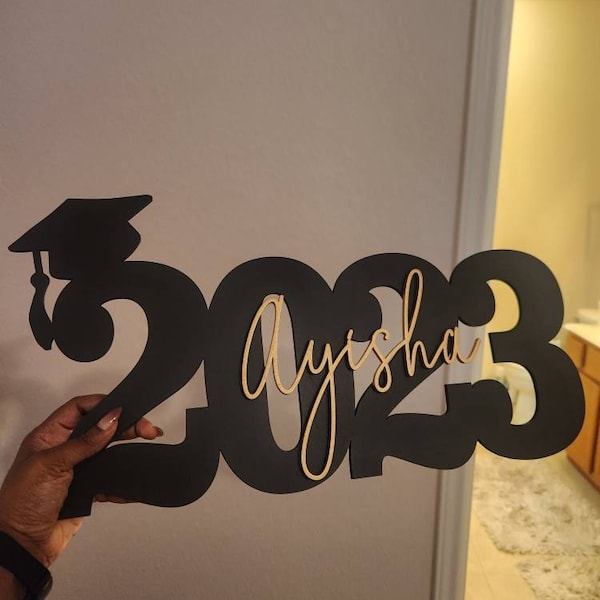 Custom Graduation Decor Name Sign, Custom Grad Sign, Class of 2026 ...