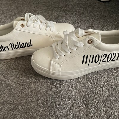 Bridal Party Trainers / Shoes / Converse Iron on Vinyl - Etsy