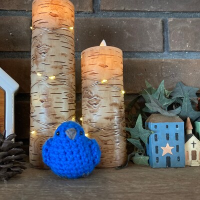 Indigo Bunting Bird Plush Toy Stuffed Animal Amigurumi - Etsy